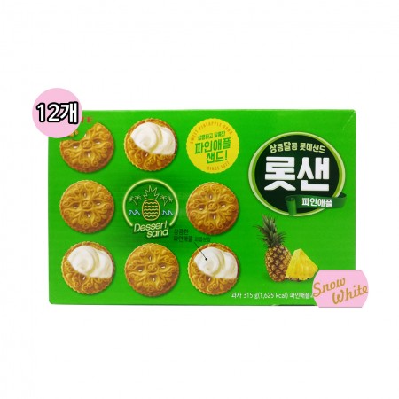 롯데샌드 파인애플 315g(12개입) > 대박과자백화점 - 대박과자백화점